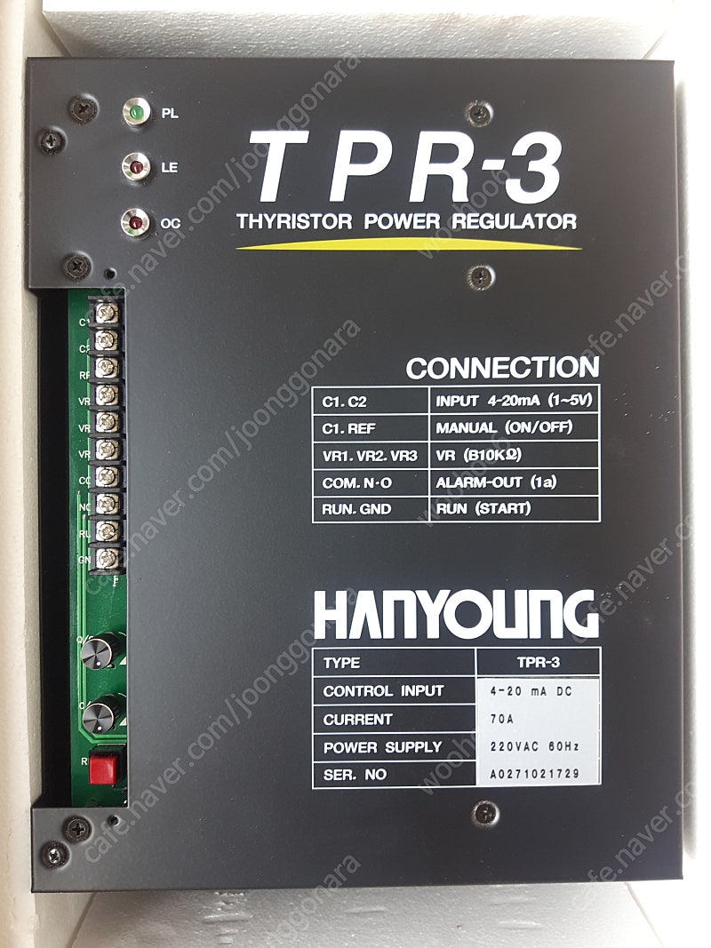 TPR-3 전압조절기 한영넉스 | 중고나라 카페에서 운영하는 공식 사이트