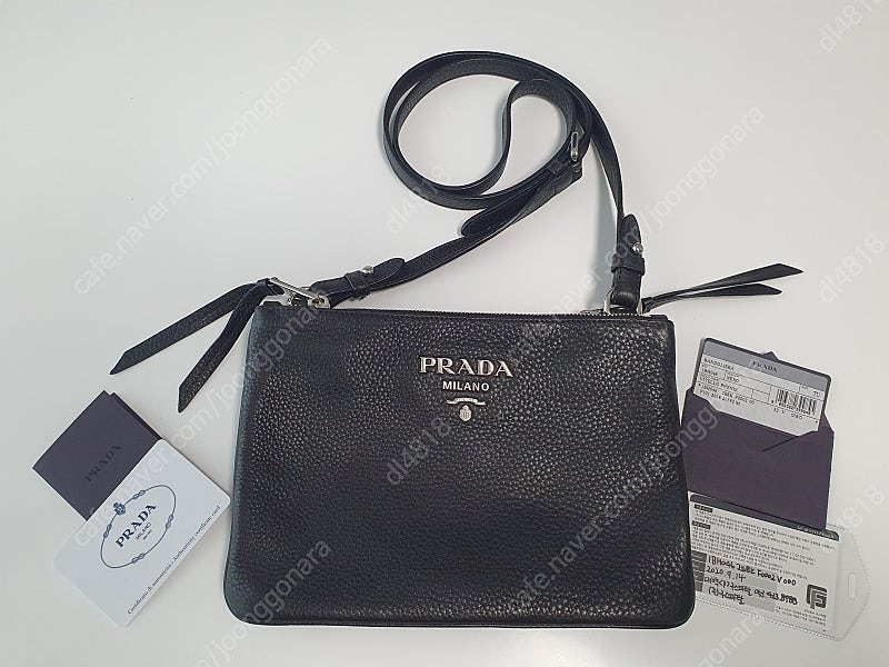 Prada 프라다 더블지퍼 크로스백 숄더백 중고나라