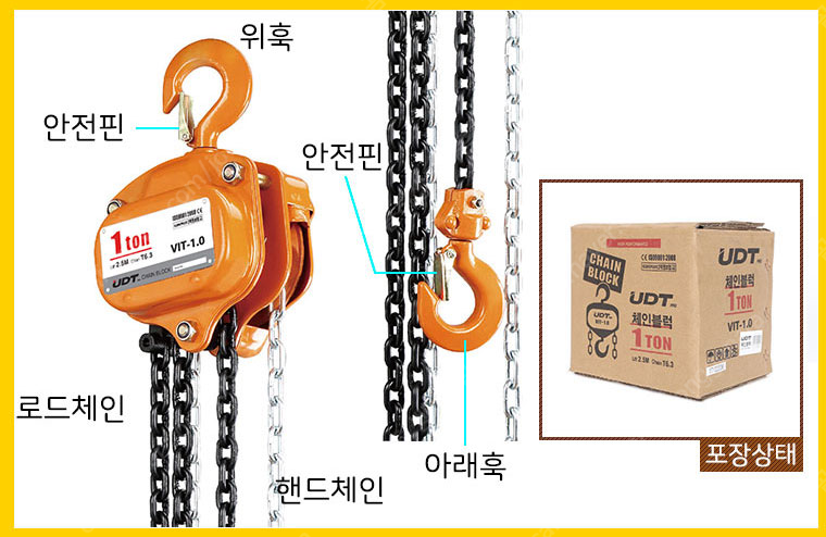 KSN UDT 체인블록 1.5톤 VIT-1.5 체인블럭... | 중고나라 - 안심되는 중고거래